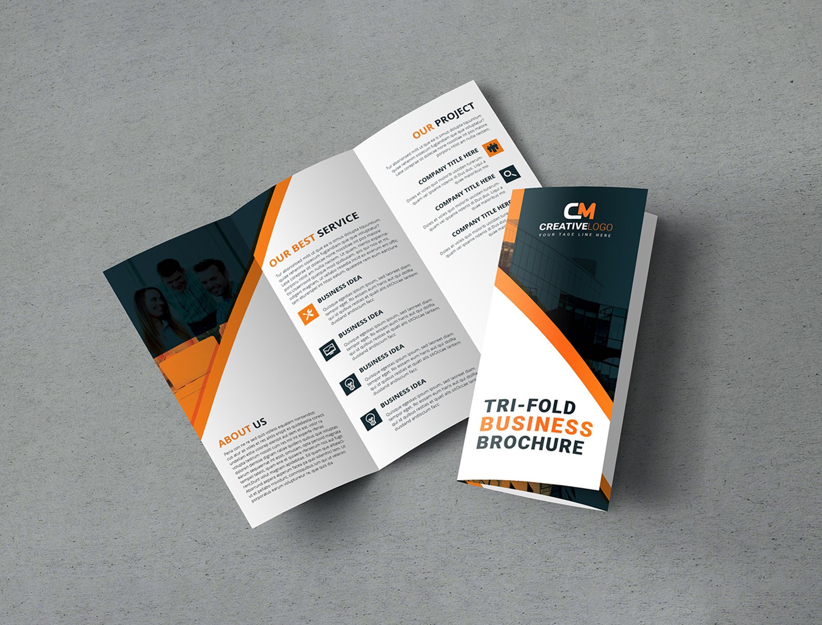 100 GSM Woodfree Paper Brochure (Size: A4 Tryfold) - Abuxss